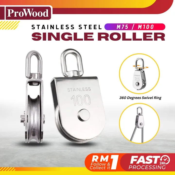 M75 M100 Stainless Steel Single Roller Single Puller Block Chain Heavy ...
