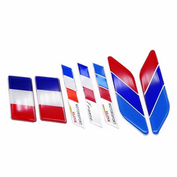 Ready stock 3D France Flag Emblem Car Sticker Universal Styling Decals ...
