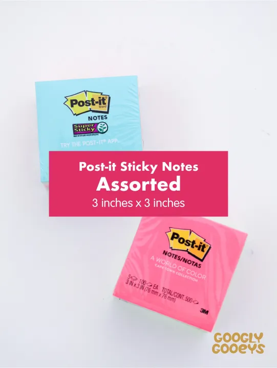 Post-it Super Sticky Notes Assorted 3x3 inches | Lazada PH