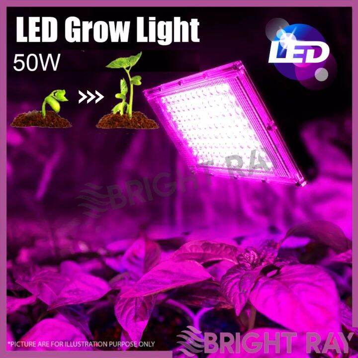 50W LED GROW LIGHT Indoor Plant Light Hydroponic Greenhouse Flood Light ...