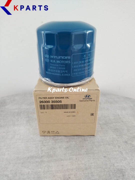 (GENUINE) ENGINE OIL FILTER KIA & HYUNDAI -FORTE / OPTIMA K5 / CERATO ...