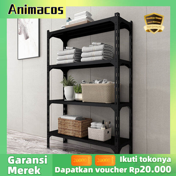 Animacos rak besi susun siku serbaguna rak gudang besi boltless 5 ...