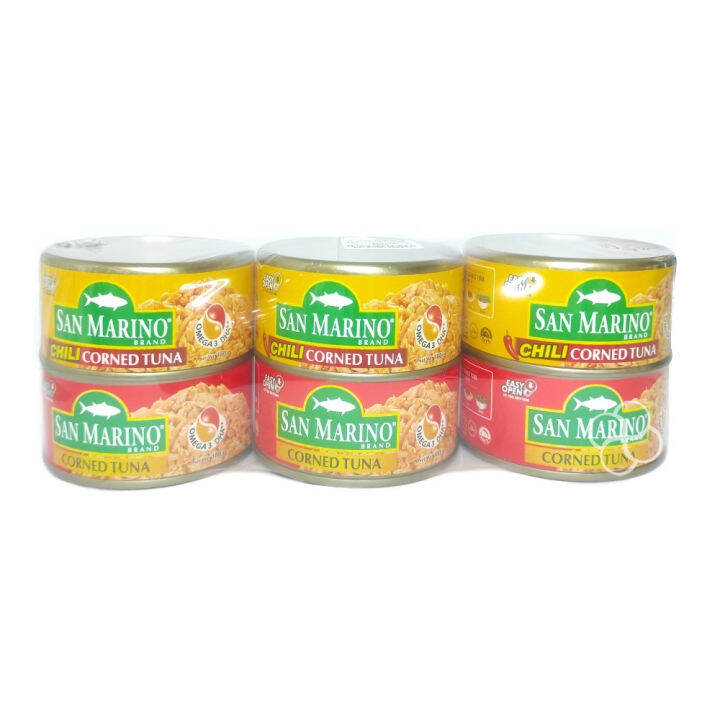 San Marino Corned Tuna 180g 5+1 Promo Pack | Lazada PH