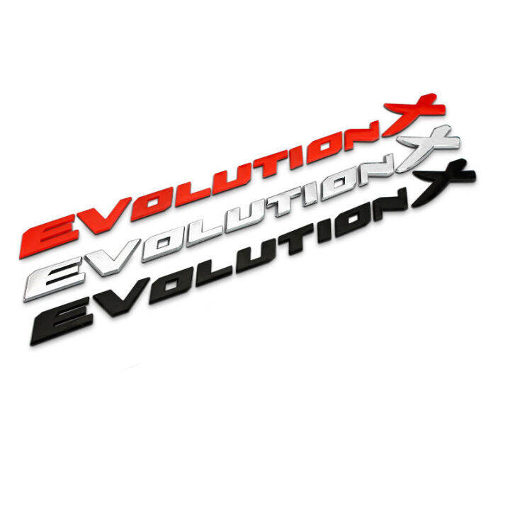Evolution X Logo ABS Plastic Sticker Rear Bumper Emblems Badge Logo For ...