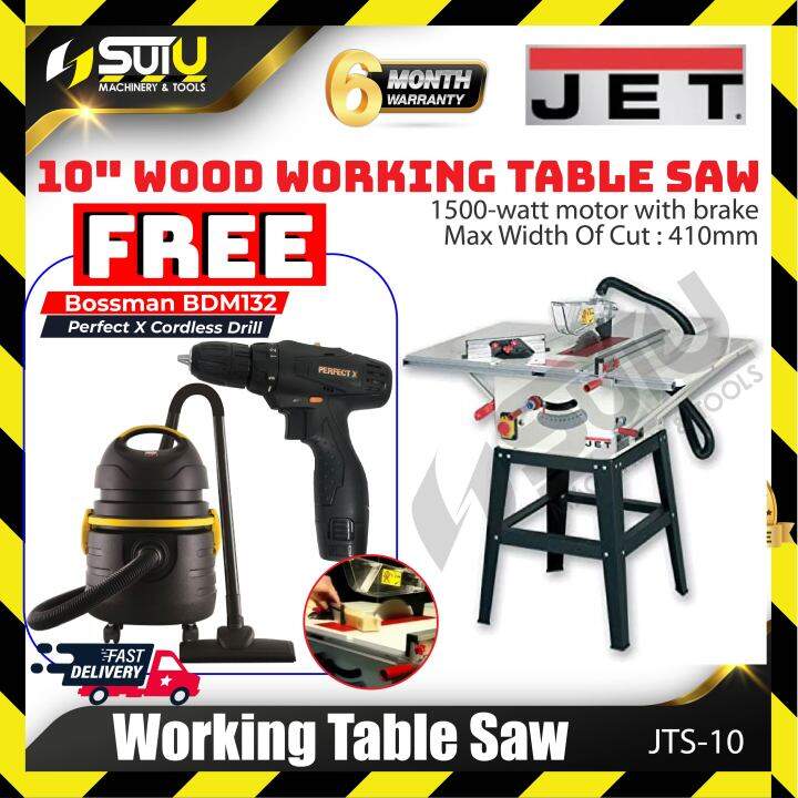 JET JTS-10 10" Wood Working Table Saw 1500w | Lazada