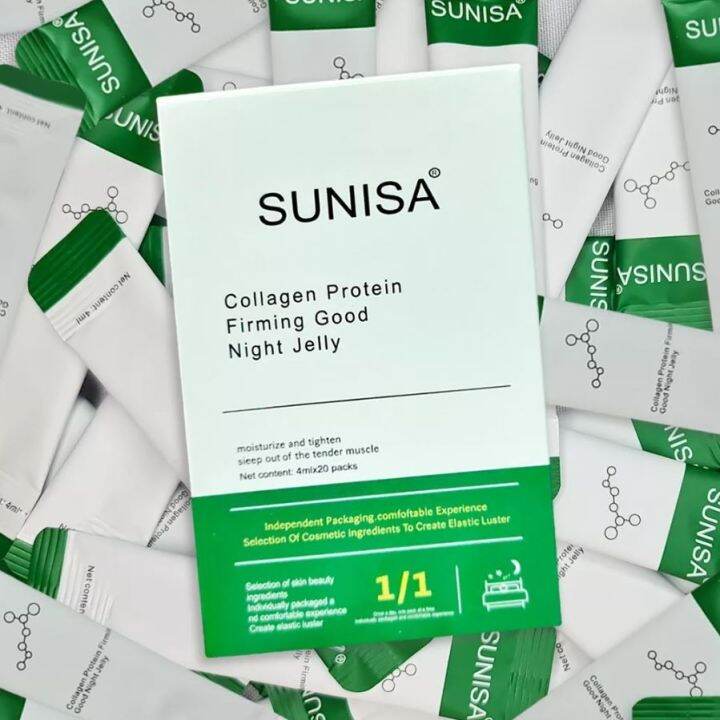 Sunisa Collagen Protein Firming Good Night Jelly 20 packs | Lazada PH