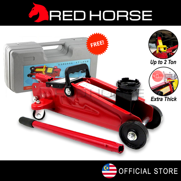 RED HORSE 2 Ton Hydraulic Floor Jack Car Jack Car Lifting Membaiki ...