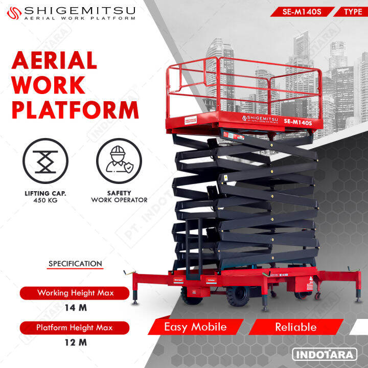 Tangga Elektrik - ELECTRIC PUSH MOBILE SCISSOR LIFT SE-M140S AC ...