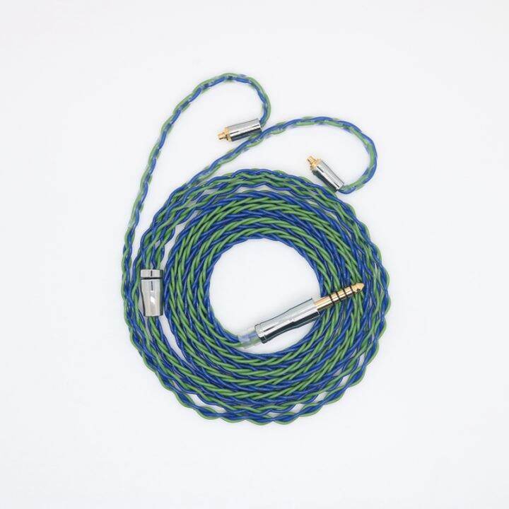XINHS 8 Cores 5N OCC Green Blue Candy Cable 3.5/2.5/4.4mm PLUG with ...