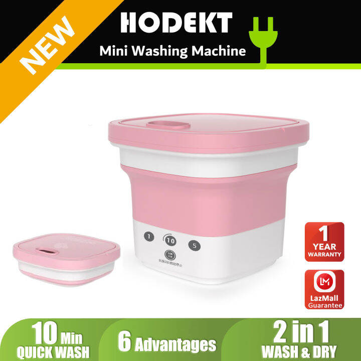 HODEKT Mini Folding Washing Machine 4.5Kg Washing Weight Mesin Basuh ...