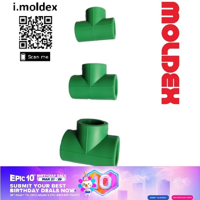 MOLDEX Birthday Bundle EcoSafe PPR Equal Tee (set of 3) | Lazada PH