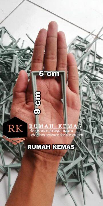 Penjepit Mulsa / Tusuk Mulsa Pendek 1 Kg isi -+ 230 buah Pasak Mulsa ...