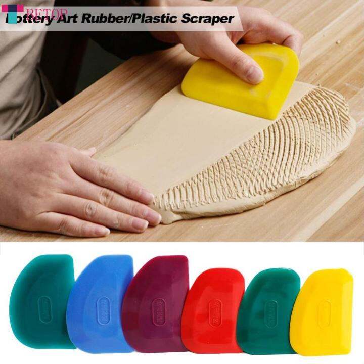 Pottery Rubber Scraper Cutter DIY Sculpture Ceramic Ploymer Clay ...