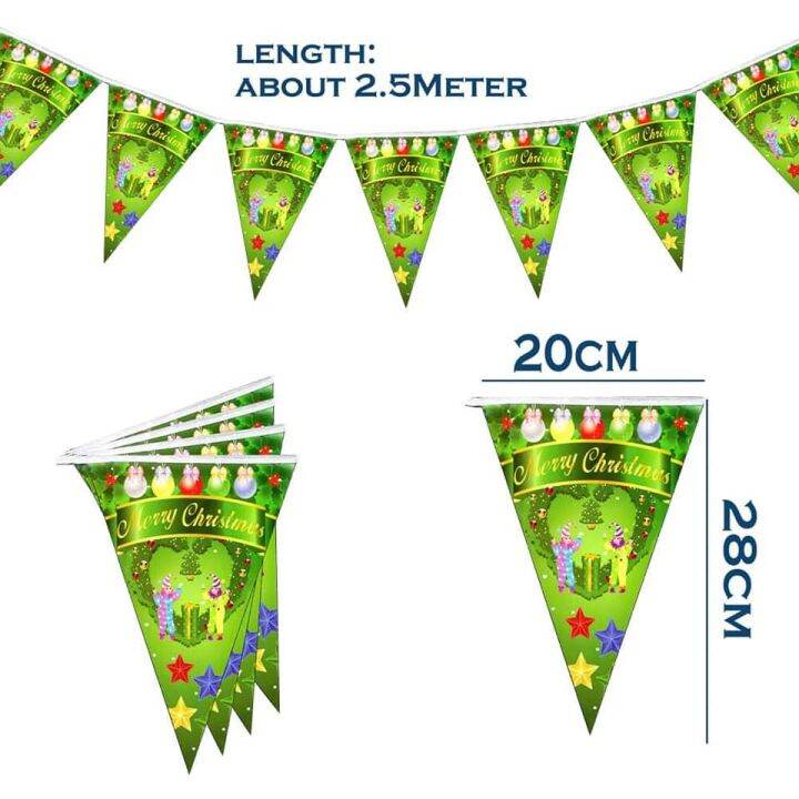 Banderitas Merry Christmas Party Home Decorations Party needs | Lazada PH