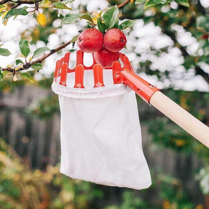 Garden Tool Fruit Picker Adjustable Pole Stainless Steel Artifact ...