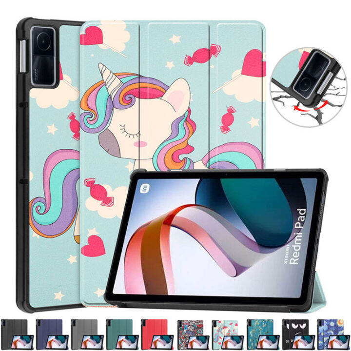 สำหรับ Xiaomi Redmi Pad 2022กรณี Tri-Fold แท็บเล็ตเคส PC แบบแข็งสำหรับ ...