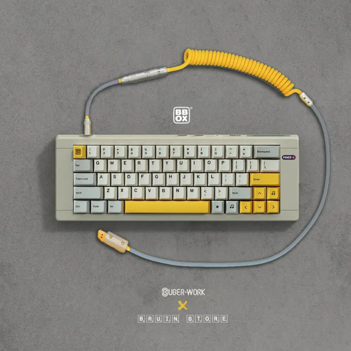 Original BurgerWork BBOX60 C64 Retro ABS 60 Mechanical Keyboard Case ...