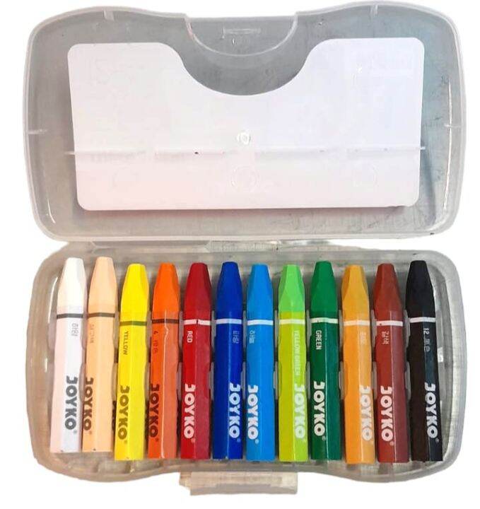 Crayon Titi Joyko 12 Warna oil pastel | Lazada Indonesia