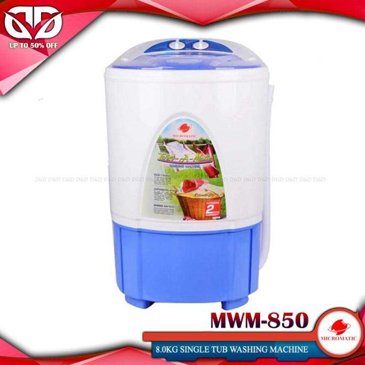 Micromatic MWM850 8.0kg Washing Machine Single Tub | Lazada PH