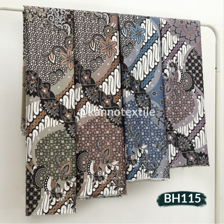 Kain Batik Halus Semi Sutra BH115 Motif Bunga Liris Warna Sage/Choco/Biru/Ungu | Lazada Indonesia