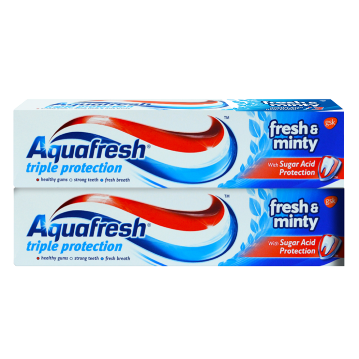 AQUAFRESH Fresh and Minty Toothpaste 100ml Twin Pack | Lazada PH