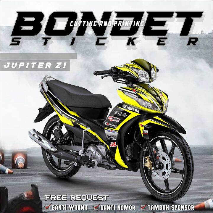 STICKER MOTOR - DECAL JUPITER Z1 FULL BODY -SEMI FULL KODE JPT09 ...