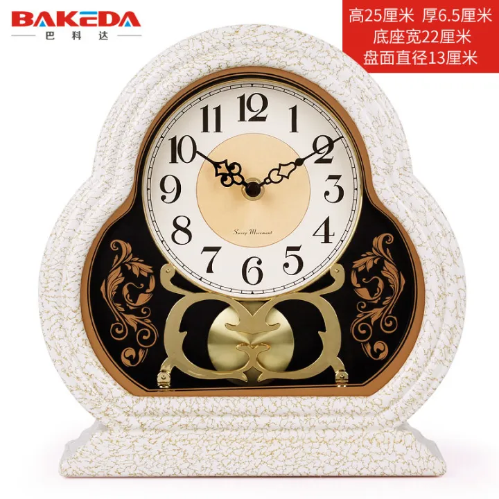 Bakoda นาฬิกาสร้างสรรค์สไตล์ยุโรป,นาฬิกาตั้งโต๊ะในห้องนั่งเล่นนาฬิกา ...