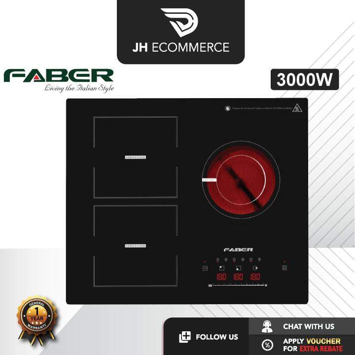 Faber 3000W Ceramic Induction Cooker | Power Sharing Function | PREMIO ...