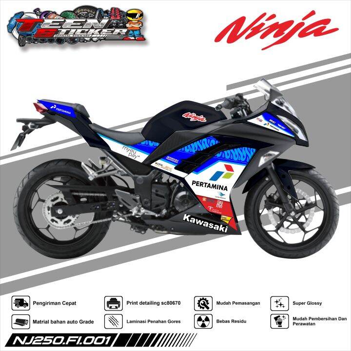Striping NINJA 250 FI - Sticker Striping List Variasi Motor KAWASAKI ...