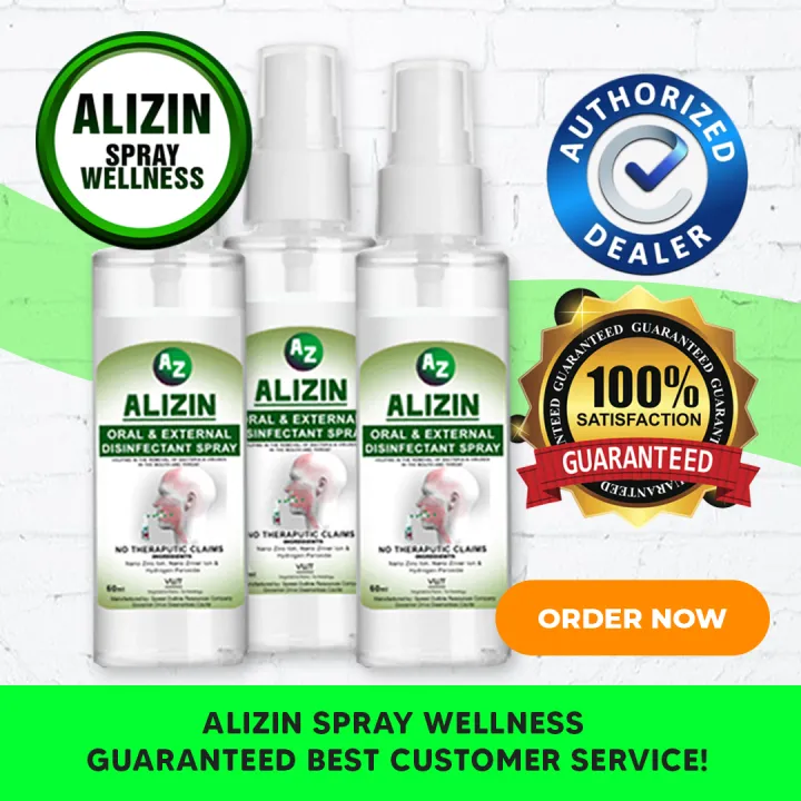 Alizin Spray Mouth Breath Aviso Oral Spray Original 50ml Anti Viral and ...