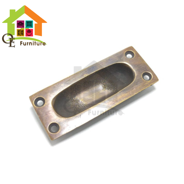 Handle tanam besi 87 x 36 mm PT.KS Handle Sliding Kuningan Gagang pintu ...