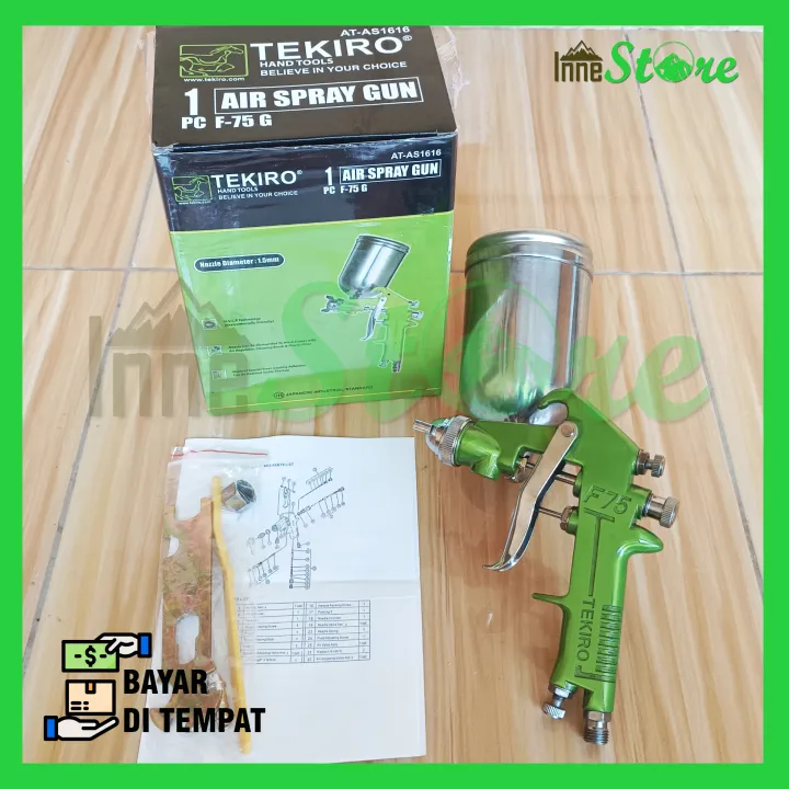 Spray Gun Tekiro F 75 G Tabung Atas Alat Semprotan Cat Tekiro F75G ...