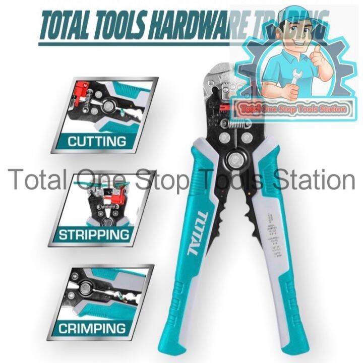 New TOTAL Automatic wire stripper 210mm Premium Industrial TOOLS THT15246 | Lazada PH