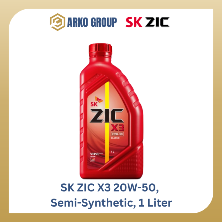 SK ZIC X3 20W-50 Semi-Synthetic 1L | Lazada PH