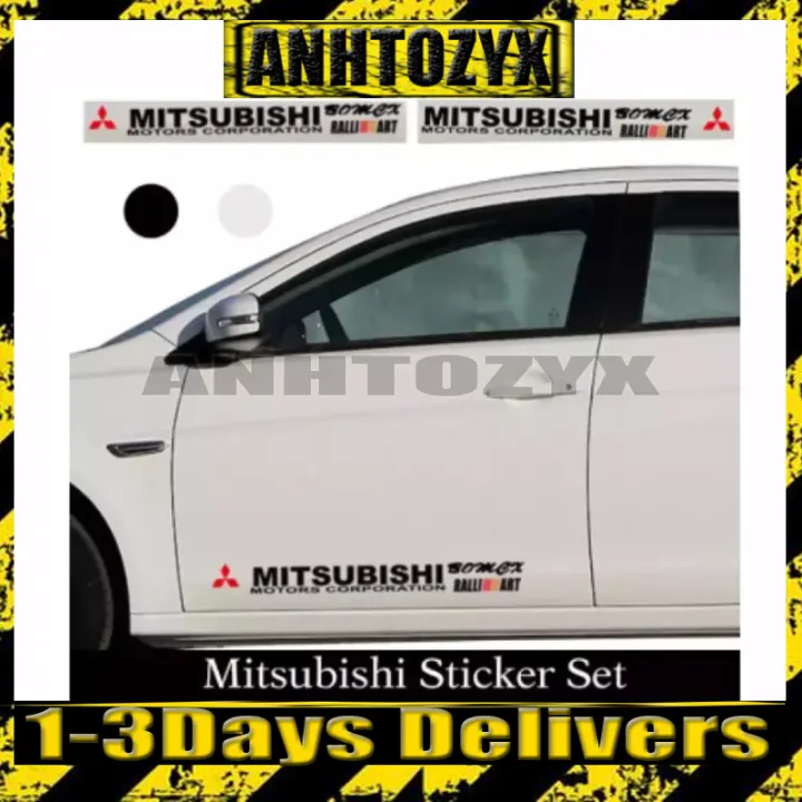 1 Pair Mitsubishi Stickers Decal Car-Styling For Mitsubishi Adventure ...