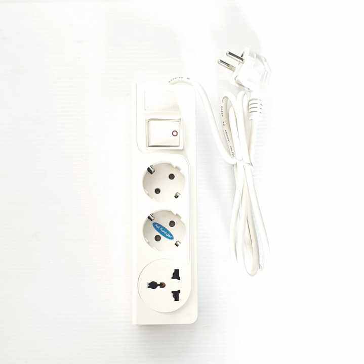 Matsuka TA-9923SK 1,5M 3L Stop Kontak Arde Serbaguna Saklar Lampu Kabel ...