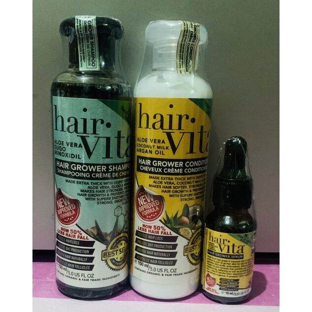 ★SALE HAIR VITA HAIR GROWER SHAMPOO CONDITIONER SERUM | Lazada PH