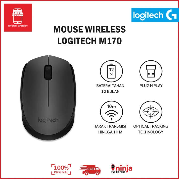 MOUSE BLUETOOTH LOGITECH M170 MOUSE BT NANO RECEIVER MOUSE WIRELESS ...