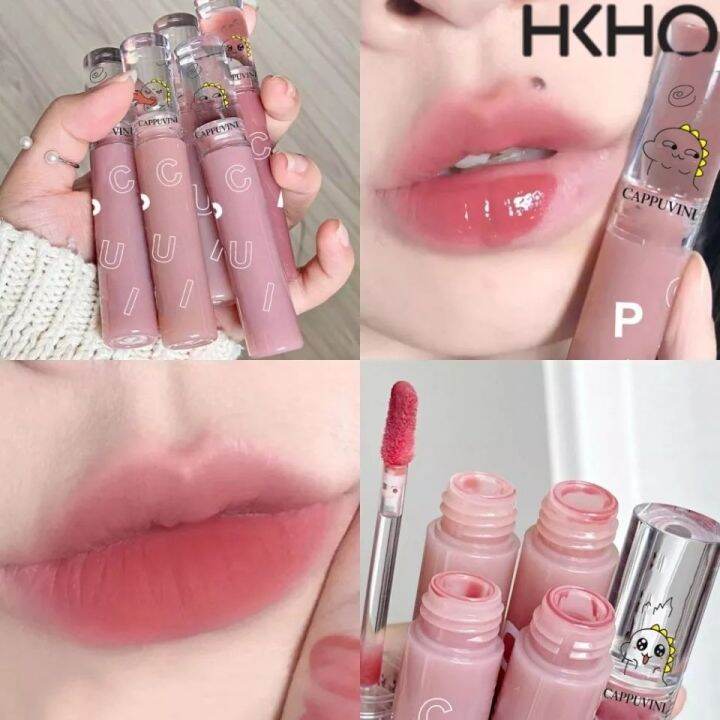 HKHO Little Monster Watery Lip Glaze Lasting Lip Gloss Matte Lipstick ...