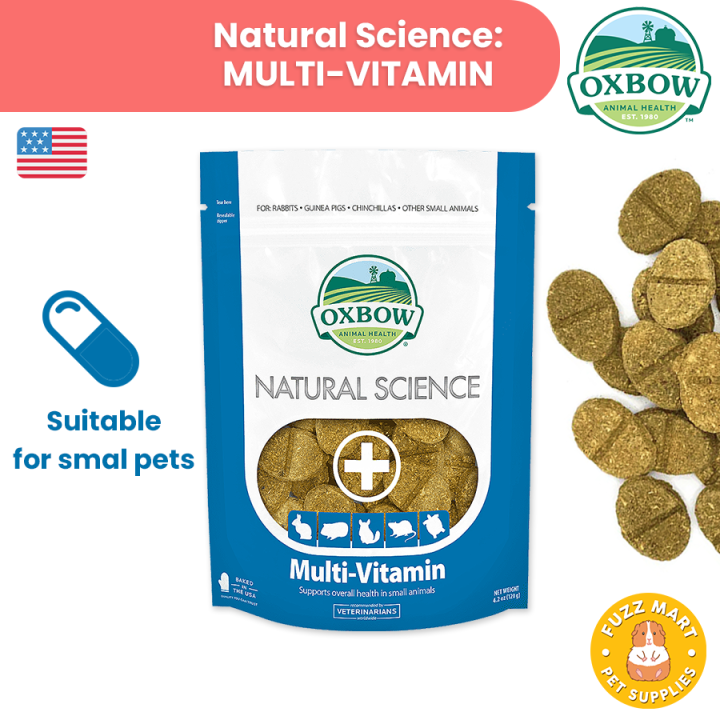 Oxbow Natural Science Multi-Vitamin (60 tabs) Small Animal Supplements ...