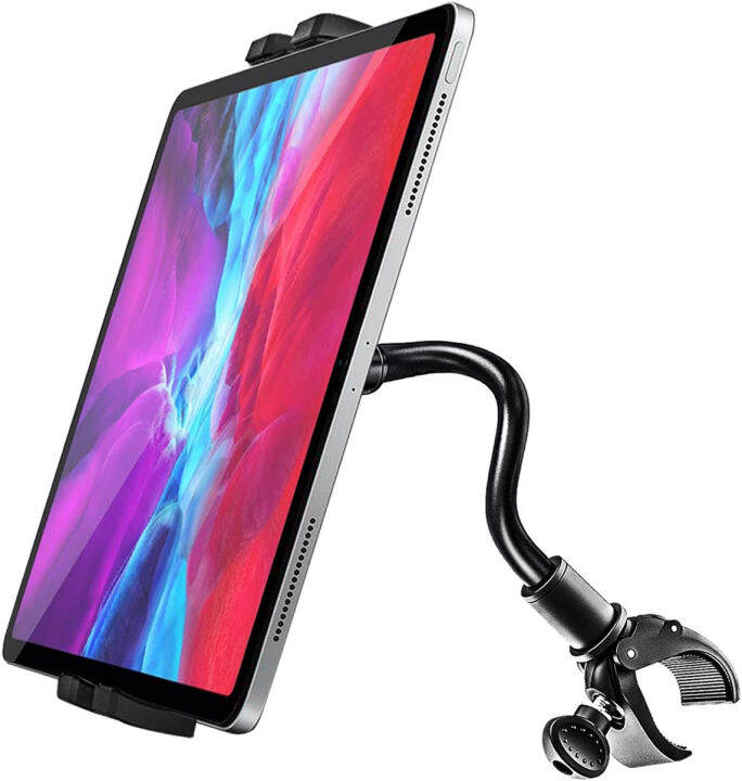 Gooseneck Spin Bike Tablet Mount, woleyi Elliptical Treadmill Tablet ...