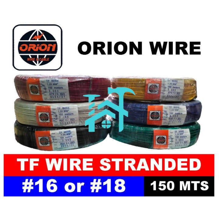 TF WIRE STRANDED #16/7 or #18/7 (150 METERS) | Lazada PH
