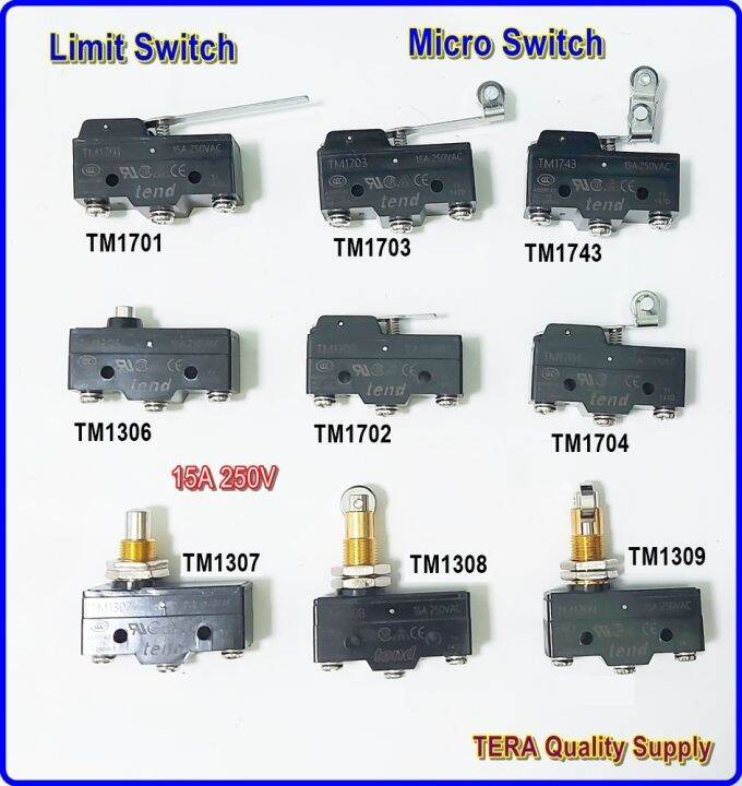 ลิมิตสวิตซ์ Micro switch Limit switch TM1306 TM1307 TM1308 TM1309 TM1701 TM1702 TM1703 TM1704 ...