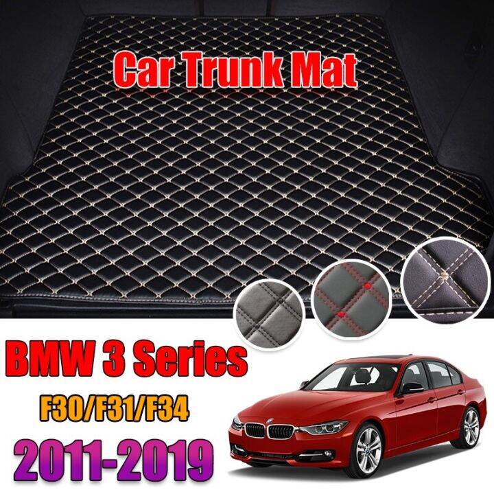 Leather Car Trunk Mat Carpet Tail BMW 320i 330i Cargo Liner For BMW 3 ...