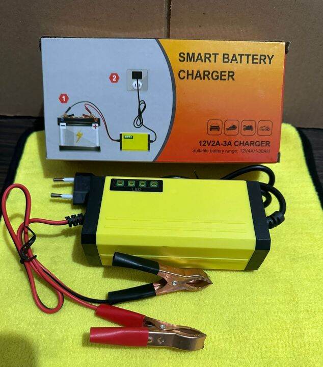 Charger aki 2A-3A 12V Mobil Motor Casan Aki Carger Aki Alat Cas UPGRADE ...