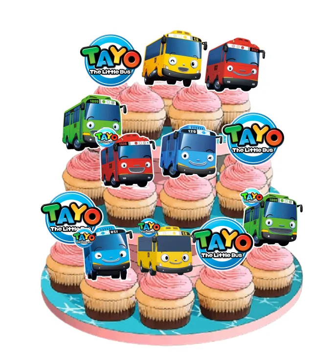 TAYO BUS CUPCAKE TOPPER | Lazada PH