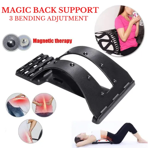 ORIGINAL Magic Back Support Multi-Level Stretching Device Spine ...