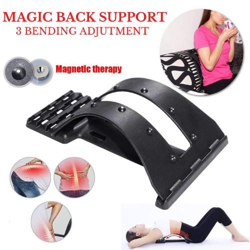 ORIGINAL Magic Back Support Multi-Level Stretching Device Spine ...