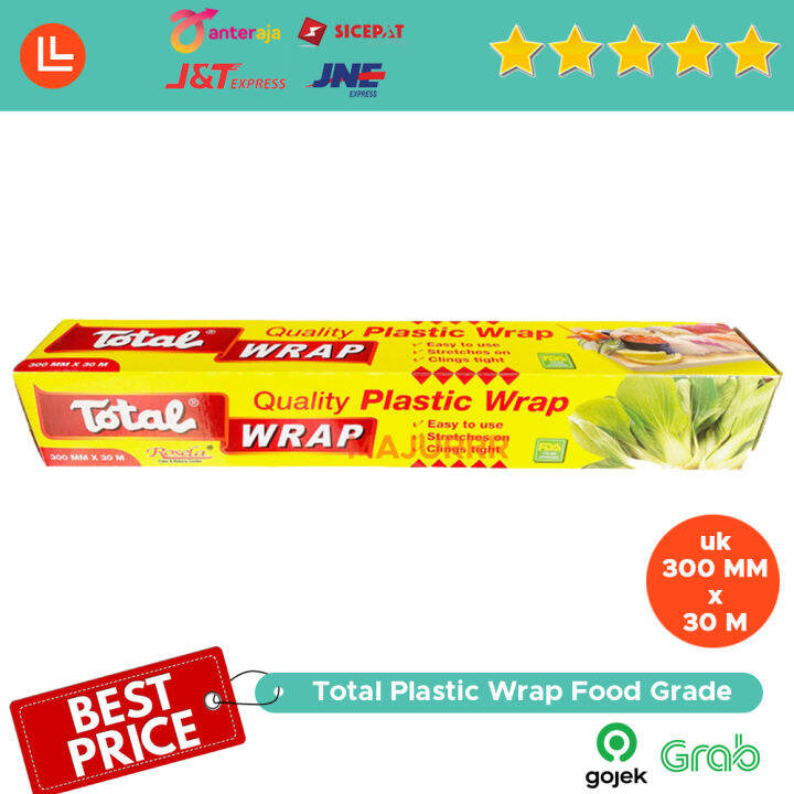 TOTAL WRAP 30cm X 30m Plastik Wrapping Makanan Food Wrap Plastic ...