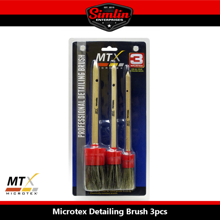 Microtex MTX Professional Detailing Brush 3 sets | Lazada PH